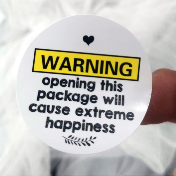 Office | 12 Piece Warning Extreme Happiness Stickers | Poshmark